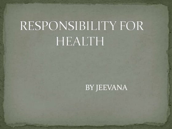 Spectrum of health | PPT