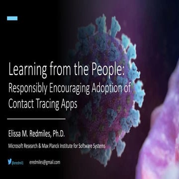 Learning from the People: Responsibly Encouraging Adoption of Contact ...