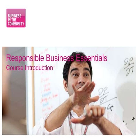 Responsible business essentials: Employee engagement for SME's | PPTX