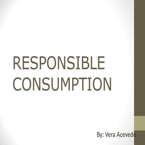 Responsible consumption | PPT