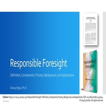 Responsible Foresight: Definition, Components, Process, Background, and ...