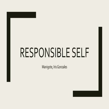 Responsible Self | PPTX