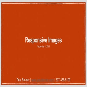 Responsive images | PPTX