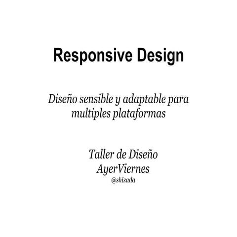 Responsive Design | PDF