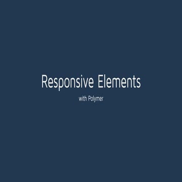 Responsive elements with polymer | PDF