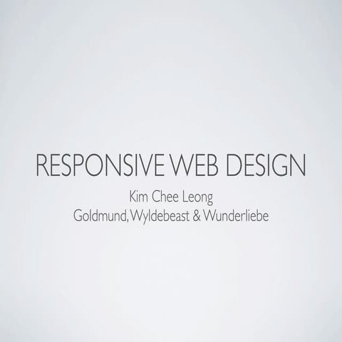 Responsive webdesign presentatie - Nederlandse Plone gebruikersdag 2012 | KEY | Web Design and ...