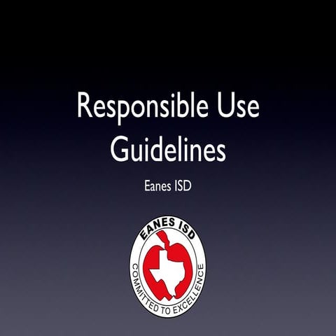 Responsible use presentation | PPT