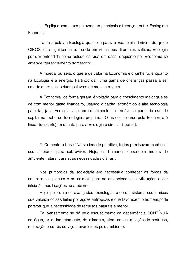 Resposta QuestionáRio E Texto