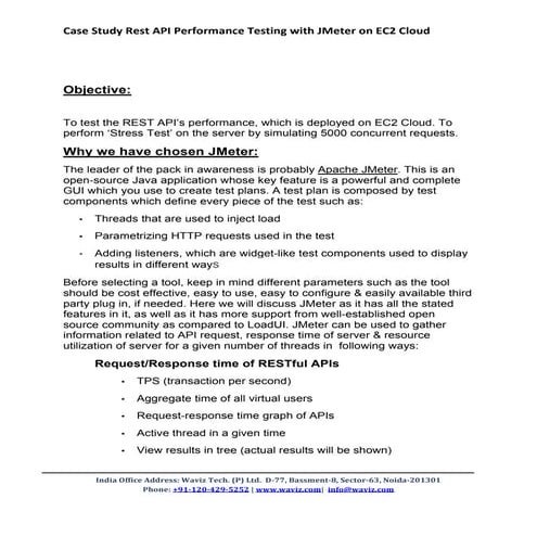 Rest Api Performance Testing With Jmeter And Ec2 Pdf 2613