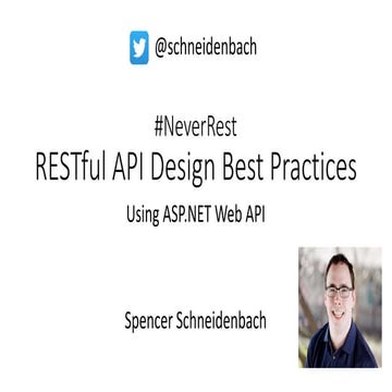 Restful Api Design Best Practices Using Asp Web Api Ppt