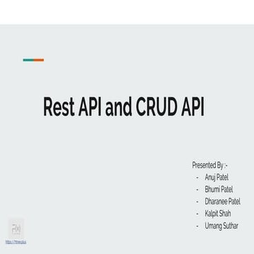 Rest Api And Crud Api Ppt 1606