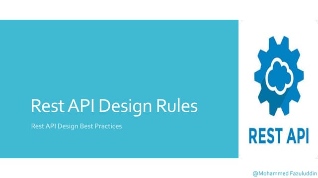 Rest API Design Rules | PPT Rest API Design Rules | PPT