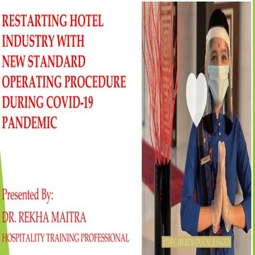 Restarting hotel operations with New Standard Operating Procedures | PPTX