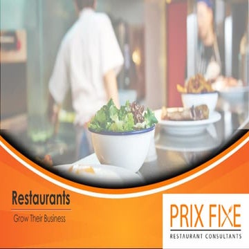 PRIX FIXE Restaurant Consultant | PDF