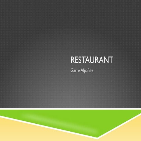 Restaurant | PPT