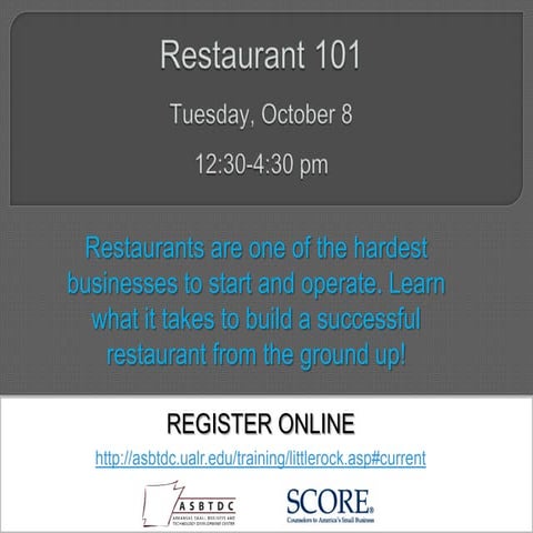Restaurant 101 | PPTX