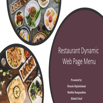 Restaurant Dynamic Web Page Menu.pptx