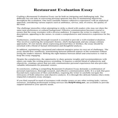 Restaurant Evaluation Essay.pdf