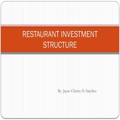 RESTAURANT INVESTMENT STRUCTURE.pptxRESTAURANT INVESTMENT STRUCTURE.pptx