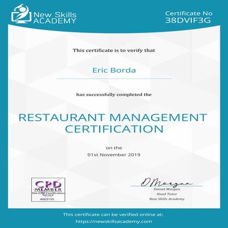 Restaurant management | PDF