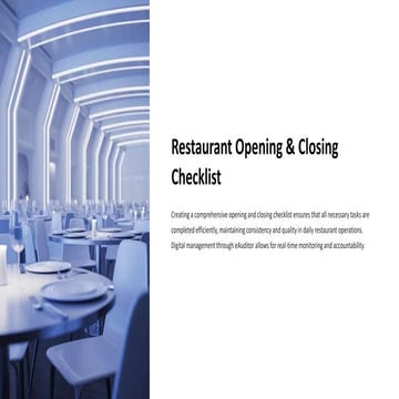 LQA Room Audit with eAuditor Audits & Inspections | PDF