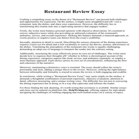 Restaurant Review Essay.pdf