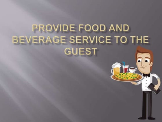 Taking beverage order | PPT