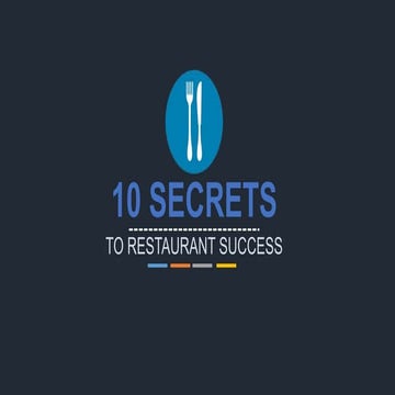 10 Secrets to Restaurant Success | PPT