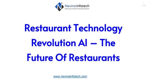 The Future of Dining: Innovations in Food and Technology | PDF | Food ...