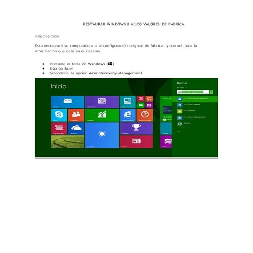 Restaurar windows | PDF