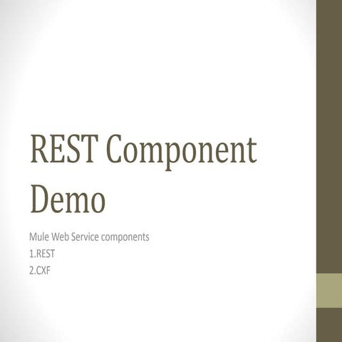 Rest component demo | PPTX