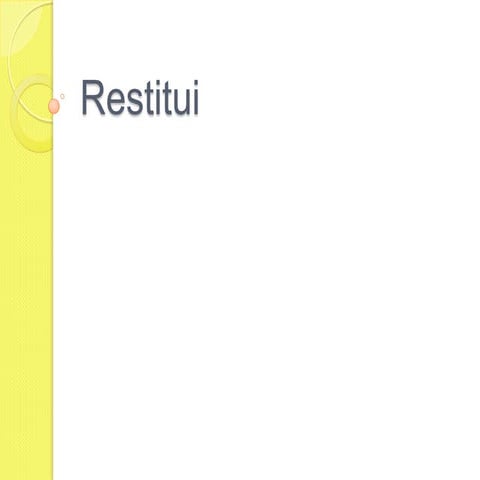 Restitui | PPT