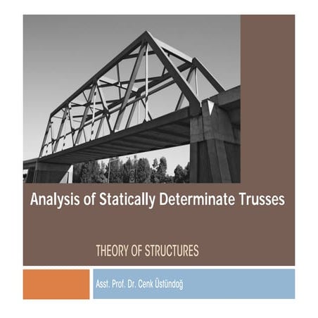 Chapter 3-analysis of statically determinate trusses | PDF