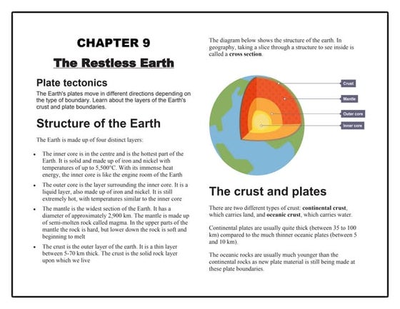 GEOGRAPHY IGCSE: PLATE TECTONICS | PPTX