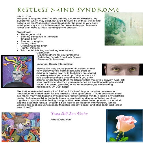 Restless Mind Syndrome by Arhata | PDF