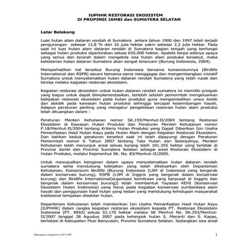 Restorasi 021109 | PDF