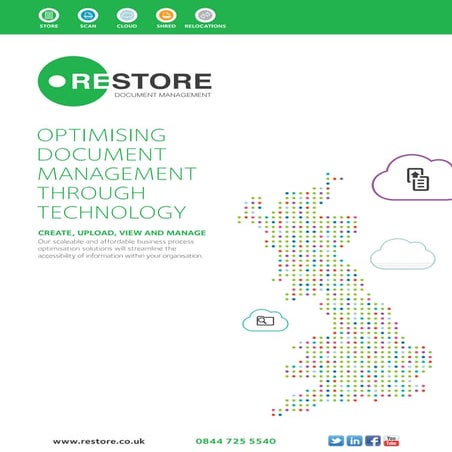 Restore brochure optimising document management through technology ...