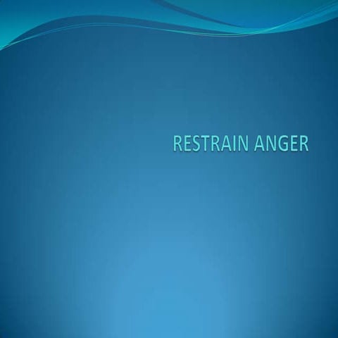 Restrain anger | PPSX