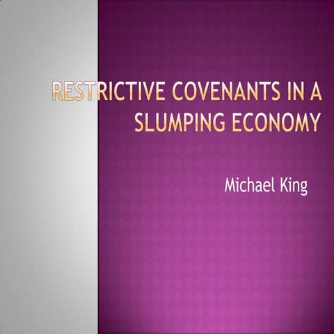 Restrictive Covenants | PPTX
