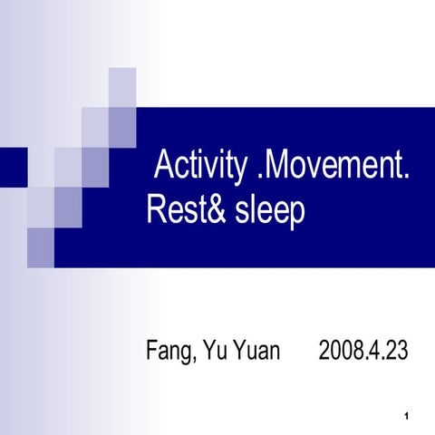Rest & Sleep | PPT