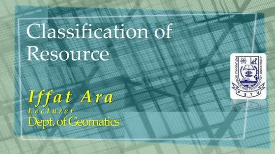 Resource: Concept and Classification | PPT