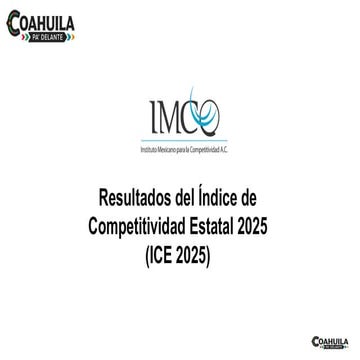Resultados ICE 2025 IMCO aaaaaaaaaaaaaaa | PDF
