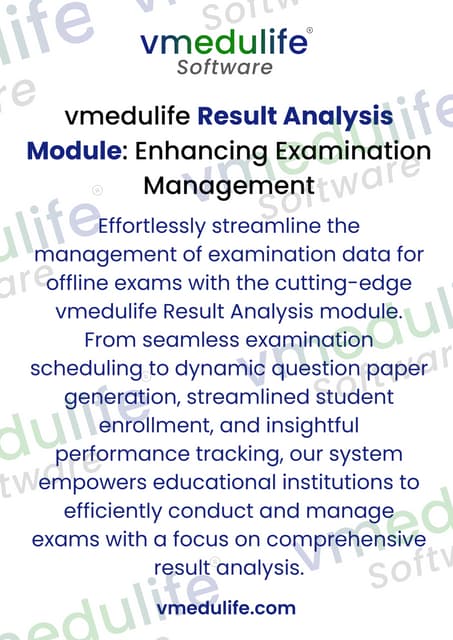 Campus Management System | ERP Higher Education - vmedulife | PDF