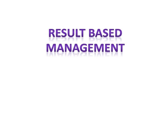 Results based management | PPT