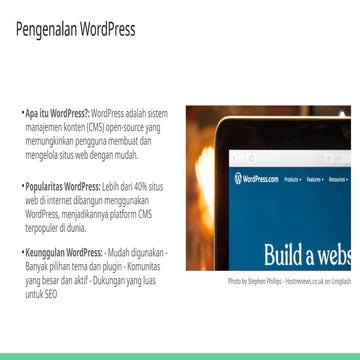 Pengenalan wordprees dan cara membuat website berbasis wordpress | PPTX