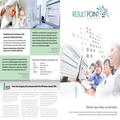 LIMS Result Point Brochure | PPT