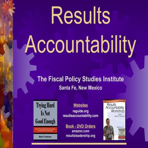 Results based accountability 101 20 min Australia (2007) | PPT