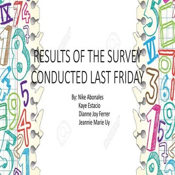 Survey Example with FDT | PPT