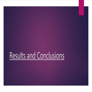 Results and Conclusions | PPTX