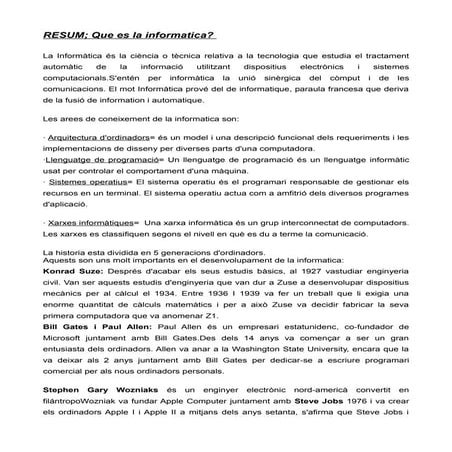 La revolució informatica | PPTX